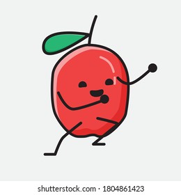 Illustration Cute Red Berry Vector Character Stock Vector (Royalty Free ...