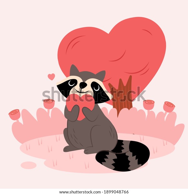 Illustration Cute Squirrel Raising His Hands Stock Vector (Royalty Free ...