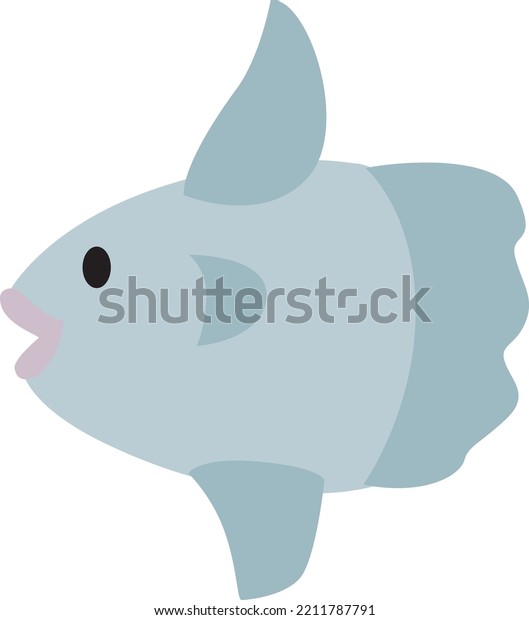 Illustration Cute Sunfish Stock Vector (Royalty Free) 2211787791 ...