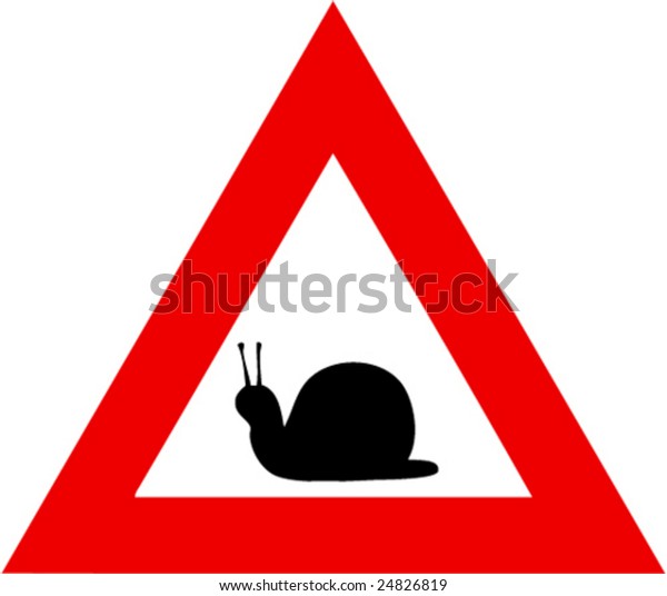 Illustration Danger Sign Snail Stock Vector (Royalty Free) 24826819 ...