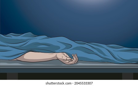 Illustration Dead Body Vector Stock Vector (Royalty Free) 2045533307 ...