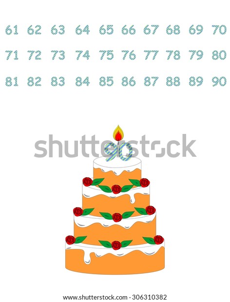 Illustration Dedicated Birthday Birthday Cake Stock Vector (Royalty ...