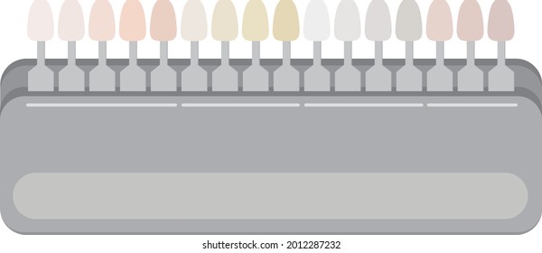 Illustration Dental Shade Guide Stock Vector (Royalty Free) 2012287232 ...