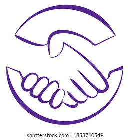 Illustration Depicting Cooperation Unity Comprehensiveness Represented ...