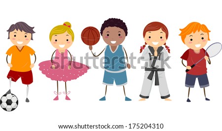 Illustration Depicting Different Activities Commonly Enjoyed Stock ...