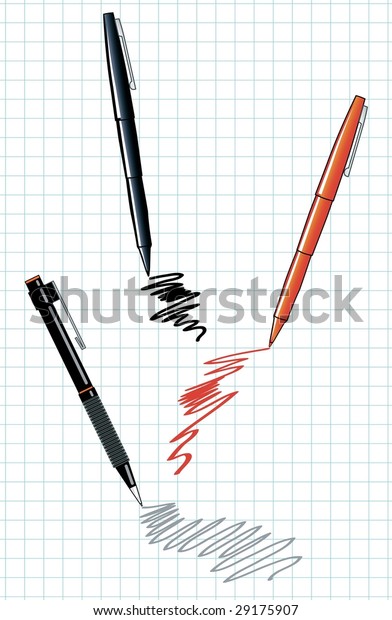 Illustration Depicting Separate Sheet On Which Stock Vector (Royalty ...