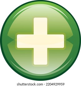 Illustration Design Concept Icon Addition Plus Stock Vector (Royalty ...