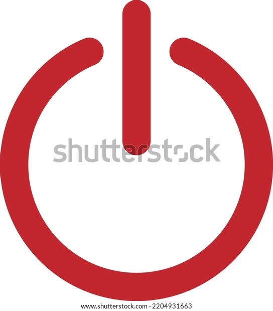 Illustration Design Concept Icon Off Sign Stock Vector (Royalty Free ...