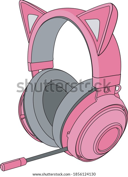 Illustration Design Graphic Cute Headset Perfect Stock Vector (Royalty ...