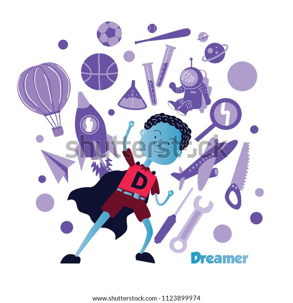 Illustration Design Imagination Concept Stock Vector (Royalty Free ...