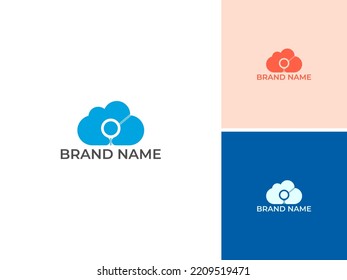 Illustration Digital Cloud Logo Icon Design Stock Vector (Royalty Free ...