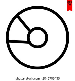 Illustration Disc Design Icon Stock Vector (Royalty Free) 2045708435 ...
