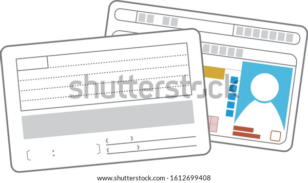 Illustration Drivers License Stock Vector (Royalty Free) 1612699408 ...