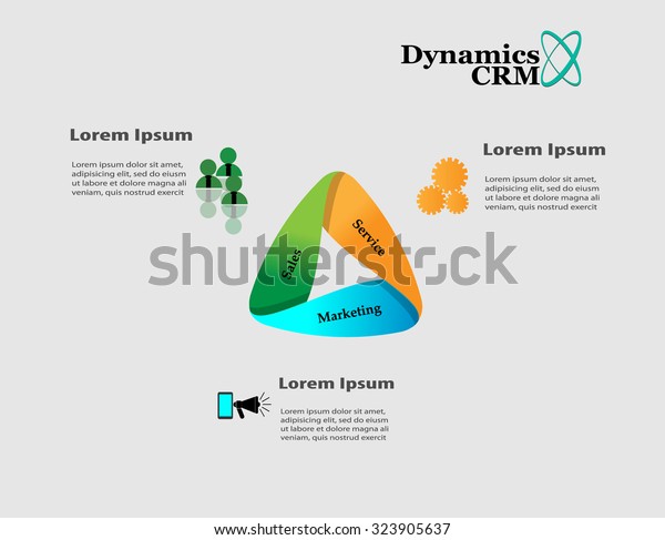 Illustration Dynamics Crm Life Cycle Dynamics Stock Vector (Royalty ...
