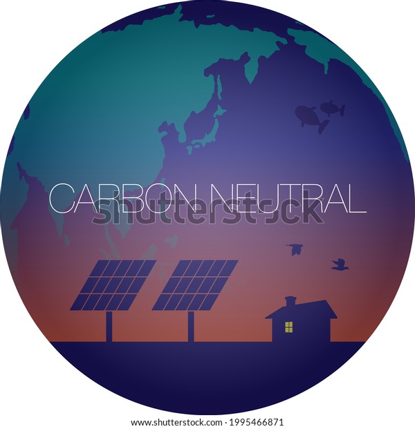 Illustration Earth Illustration Solar Power Generation Stock Vector ...