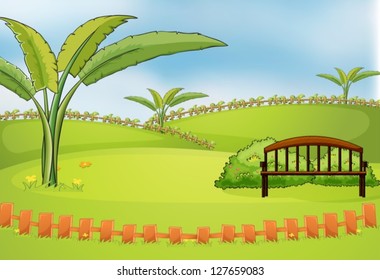 Illustration Empty Park Stock Vector (Royalty Free) 127659083 ...