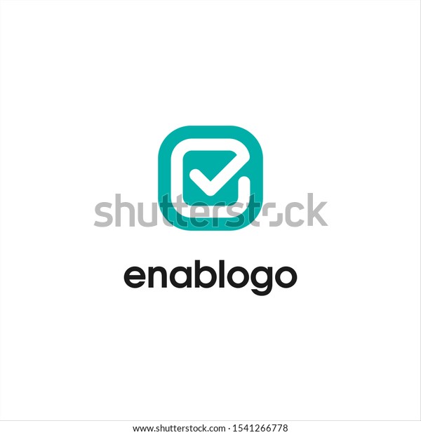 Illustration Enable Icon Logo Design Concept 스톡 벡터(로열티 프리) 1541266778 ...