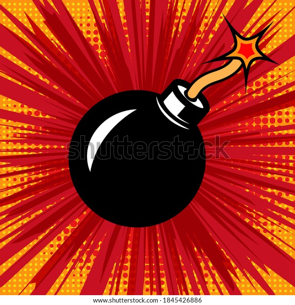 Illustration Explosion Bomb Comic Style Design Stock Vector (Royalty Free) 1845426886 | Shutterstock
