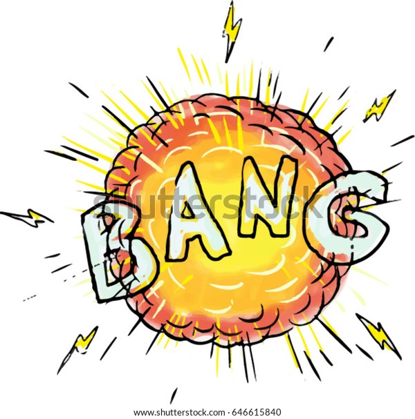 Illustration Explosion Word Text Bang Set Stock Vector (Royalty Free ...