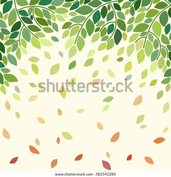 Illustration Falling Leaves: vetor stock (livre de direitos) 382542286 ...