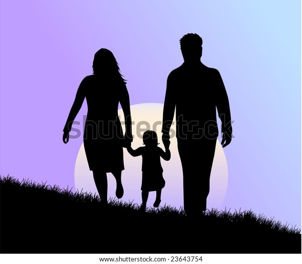 Illustration Family Vector Work Stock Vector (Royalty Free) 23643754 ...