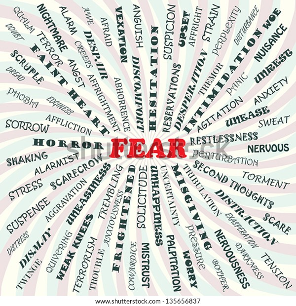 Illustration Fear Concept Stock Vector (Royalty Free) 135656837 ...