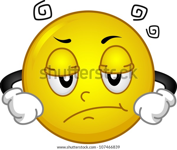 Image vectorielle de stock de Illustration Featuring Annoyed Smiley ...