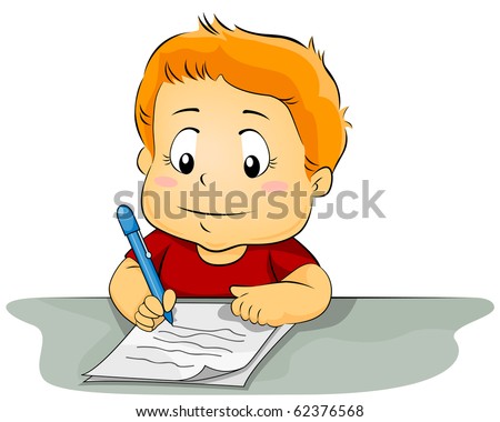 Child Writing Clipart | Free download on ClipArtMag