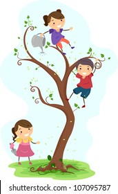 25,662 Cartoon kids planting trees Images, Stock Photos & Vectors ...