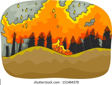 1,459 Forest fire clip art Stock Illustrations, Images & Vectors ...