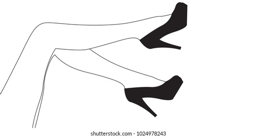 Illustration Female Legs Vector Stock Vector (Royalty Free) 1024978243 ...