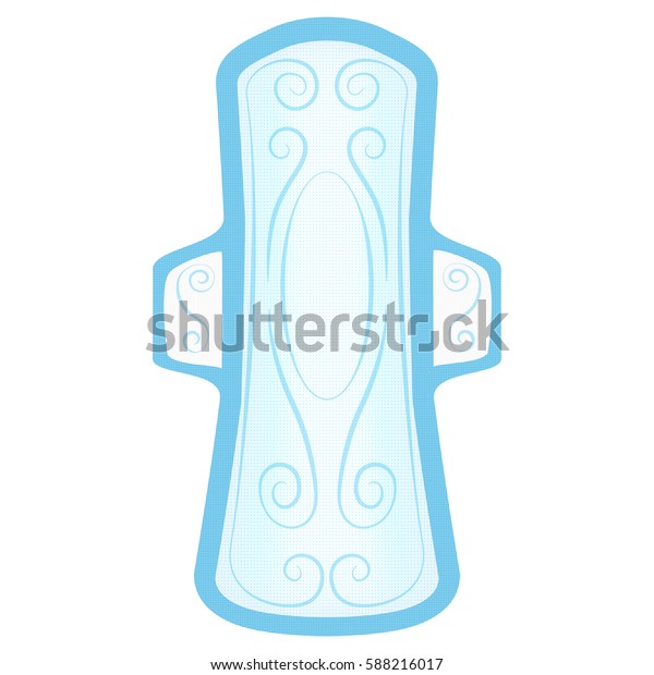 Illustration Feminine Pad Stock Vector (Royalty Free) 588216017 ...