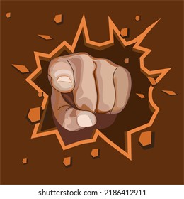 Illustration Fingers Pointing Direction Stock Vector (Royalty Free ...
