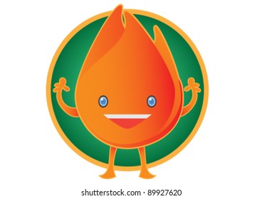 Illustration Fire Character Stock Vector (Royalty Free) 89927620 ...