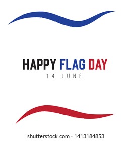 Illustration Flag Day Background Design Template Stock Vector (Royalty ...