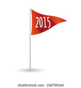 Illustration Flag Year 2015 Design Stock Vector (Royalty Free ...