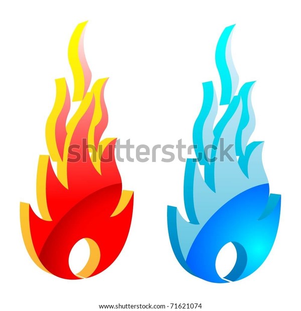 Illustration Flame Fire Gas Flame Vector Stock Vector (Royalty Free ...