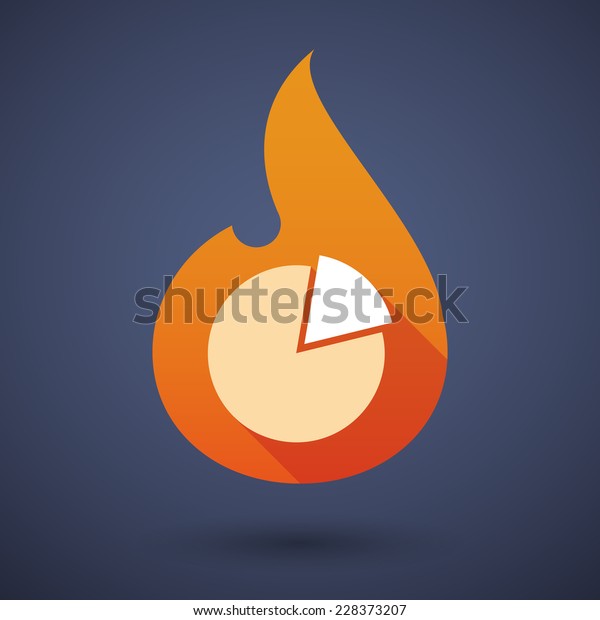 Illustration Flame Icon Pie Chart: เวกเตอร์สต็อก (ปลอดค่าลิขสิทธิ์ ...