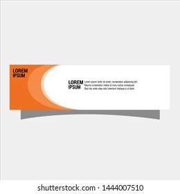Illustration Flat Banner Template Flat Design Stock Vector (Royalty ...