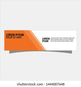 Illustration Flat Banner Template Flat Design Stock Vector (Royalty ...
