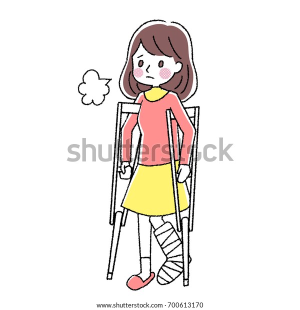 Illustration Fractured Foot Stock Vector (Royalty Free) 700613170 ...