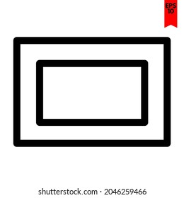 Illustration Frame Design Icon Stock Vector (Royalty Free) 2046259466 ...