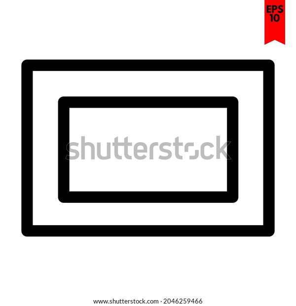 Illustration Frame Design Icon Stock Vector (Royalty Free) 2046259466 ...