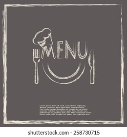 Illustration Frame Restaurant Menu Design Vector Stock Vector (Royalty ...
