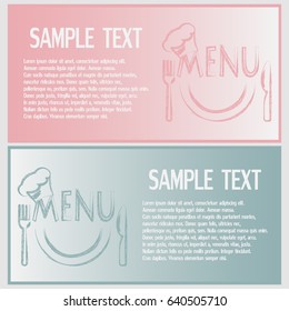 Illustration Frame Restaurant Menu Design Vector Stock Vector (Royalty ...