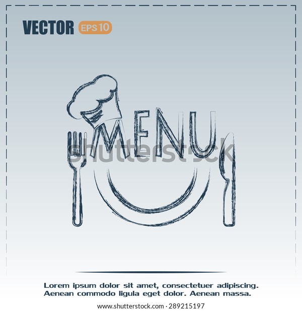 Illustration Frame Restaurant Menu Design Vector Stock Vector (Royalty ...
