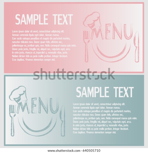 Illustration Frame Restaurant Menu Design Vector Stock Vector (Royalty ...