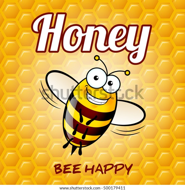Illustration Friendly Cute Bee Smile On Stock Vector (Royalty Free ...