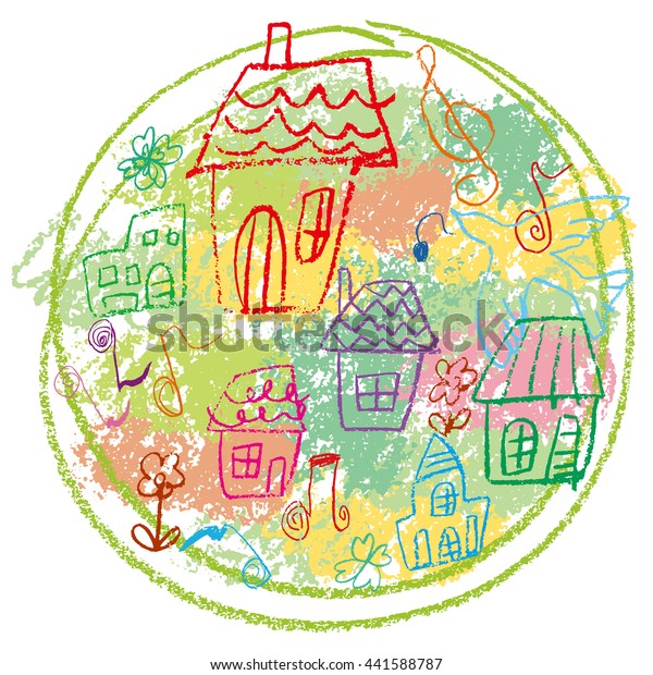 Illustration Fun House Stock Vector (Royalty Free) 441588787 | Shutterstock