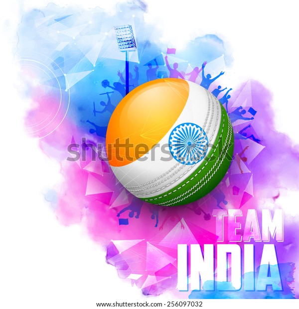 Illustration Game Cricket Public Cheering Stock Vector (Royalty Free ...